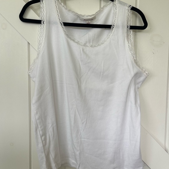 JM Collection | Tops | Jm Collection White Sleeveless Tank Top | Poshmark